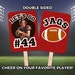 Football Fan Poster for Football Mom Dad Cheerleader Canva Template ...