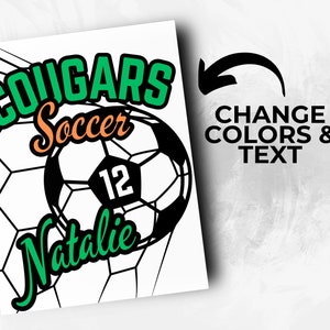 Soccer Door Sign Canva Template High School Soccer Tournament Hotel ...