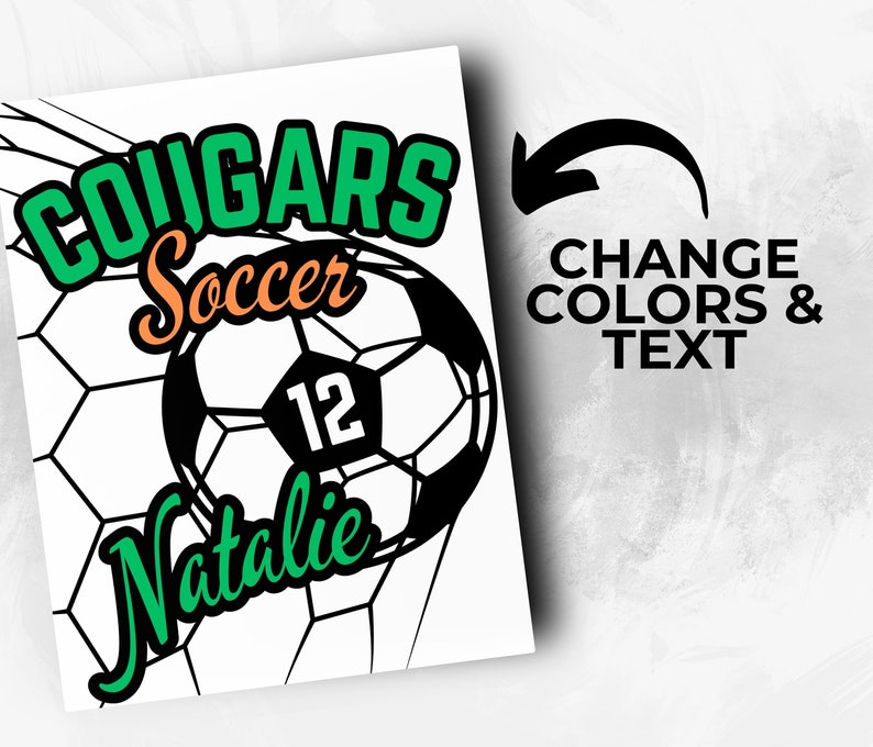 Soccer Door Sign Canva Template High School Soccer Tournament Hotel ...