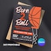 Born 2 Ball Second Birthday Invitation Canva Template Printable ...