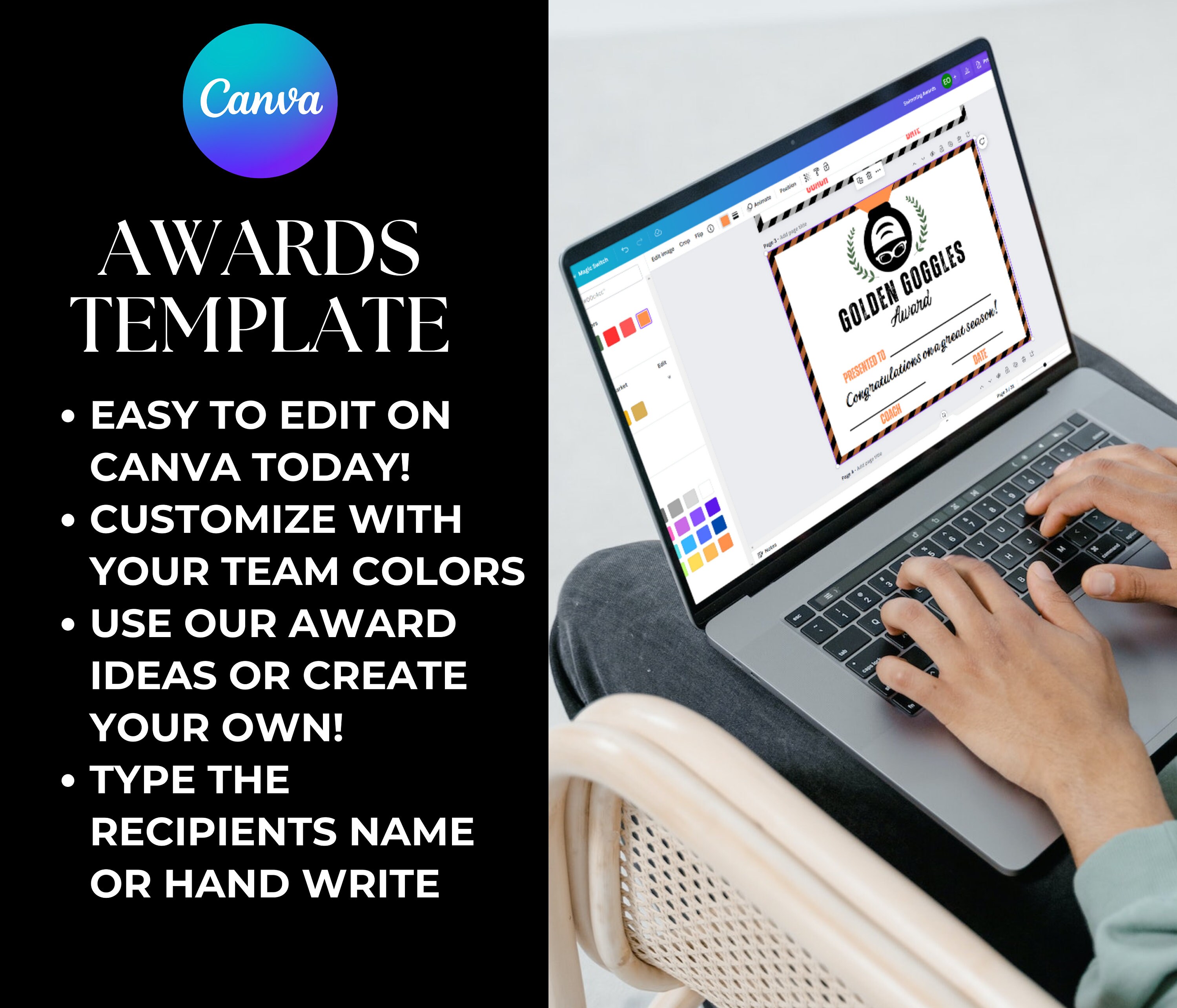 Editable Swimming Award Certificates End of Season Printable Swim Team ...