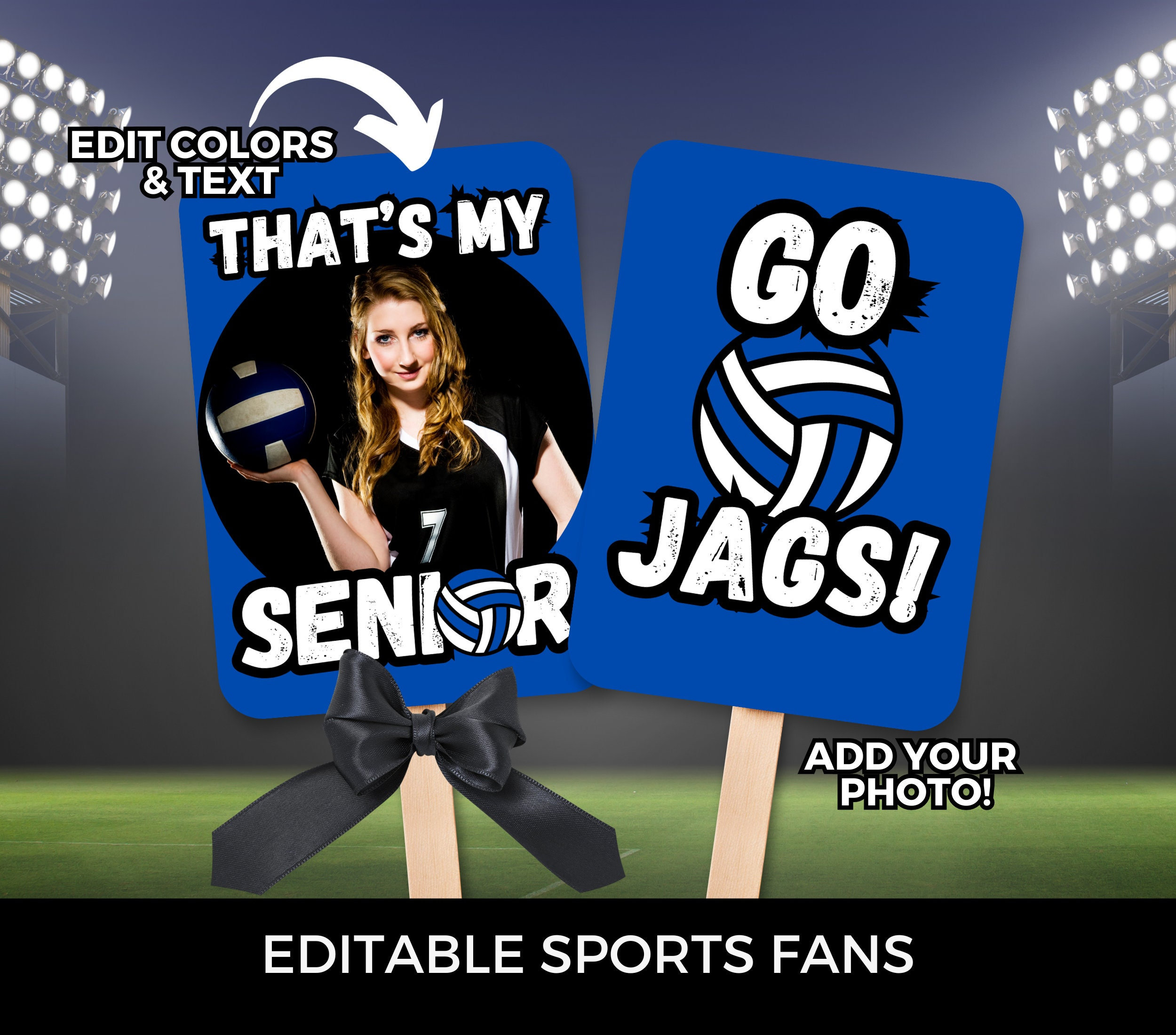 Volleyball Senior Night Poster Canva Template Senior Night Volleyball ...