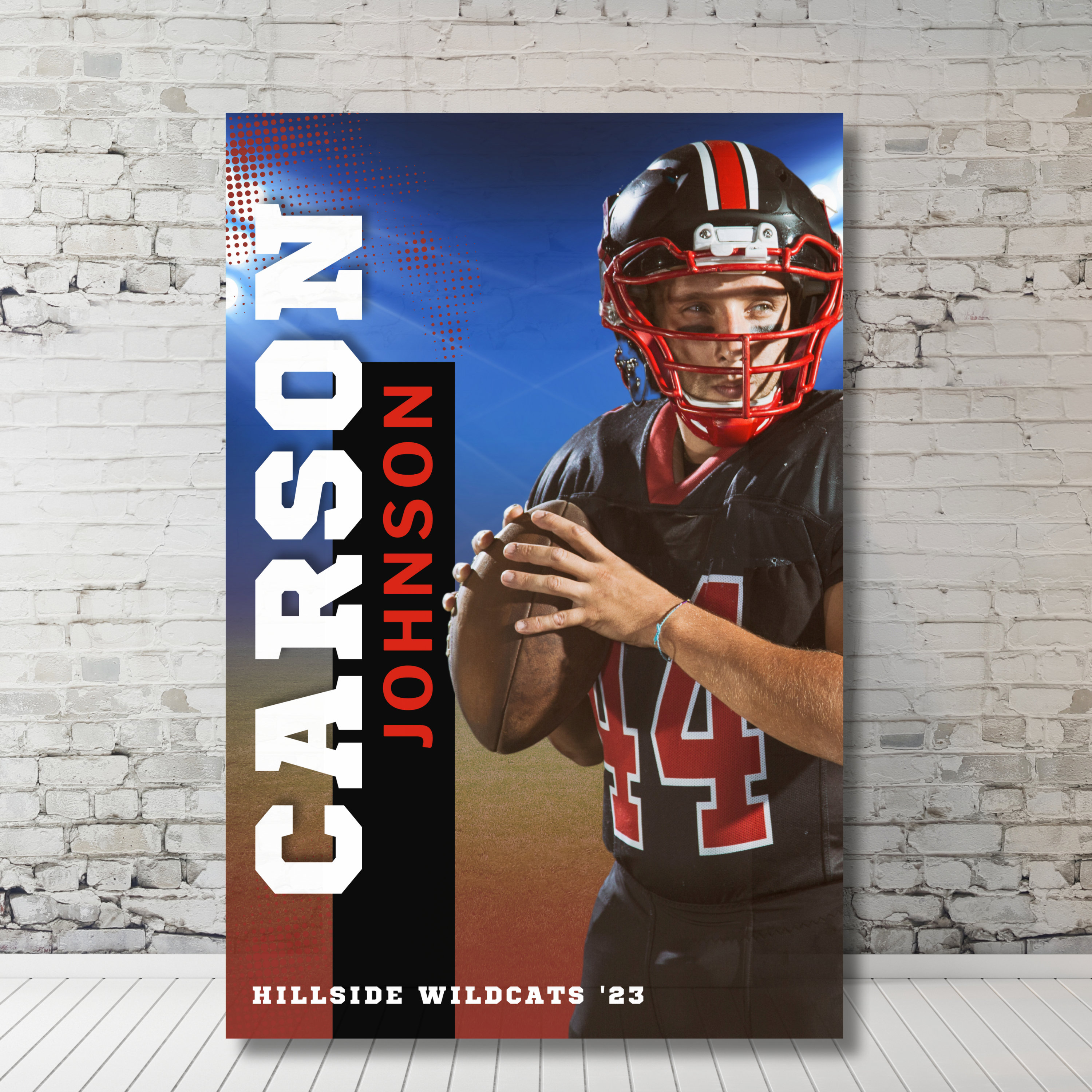 Football Poster Canva Template Senior Night Football Team Banquet Gift ...