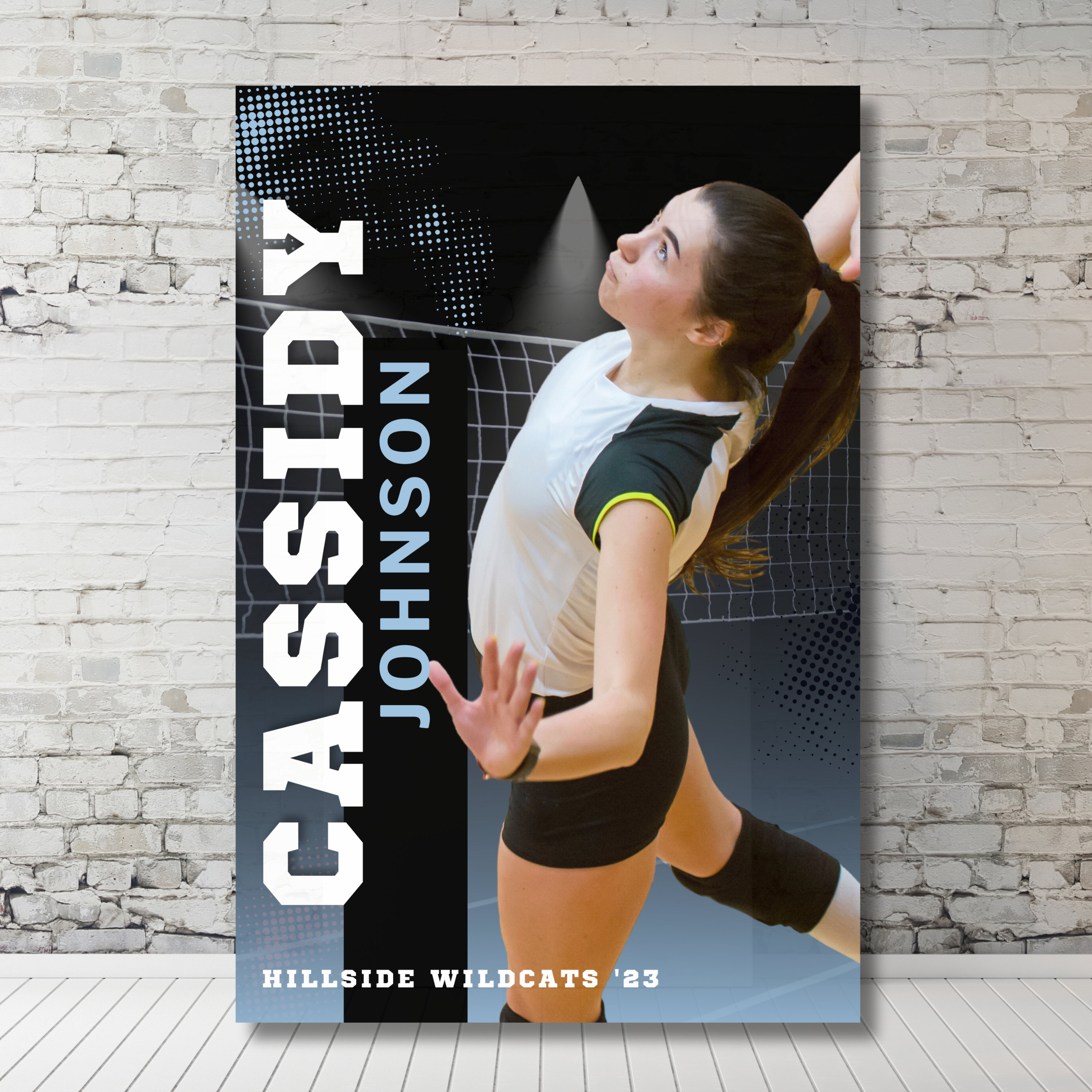 Volleyball Poster Canva Template Senior Night Volleyball Team Banquet ...