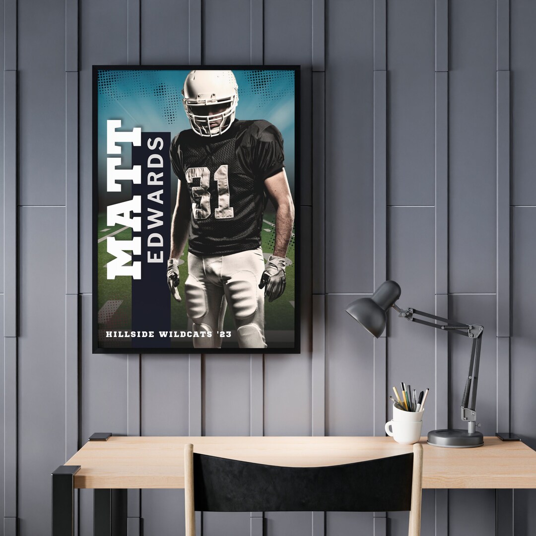 Football Poster Canva Template Senior Night Football Team Banquet Gift ...