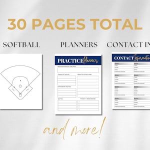 Editable Softball Coach Planner Softball Team Management Form Templates ...