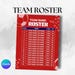 Editable Soccer Team Roster Canva Template Soccer Team Player Roster ...