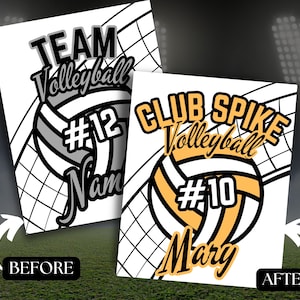 Volleyball Door Sign Canva Template High School Volleyball Tournament ...