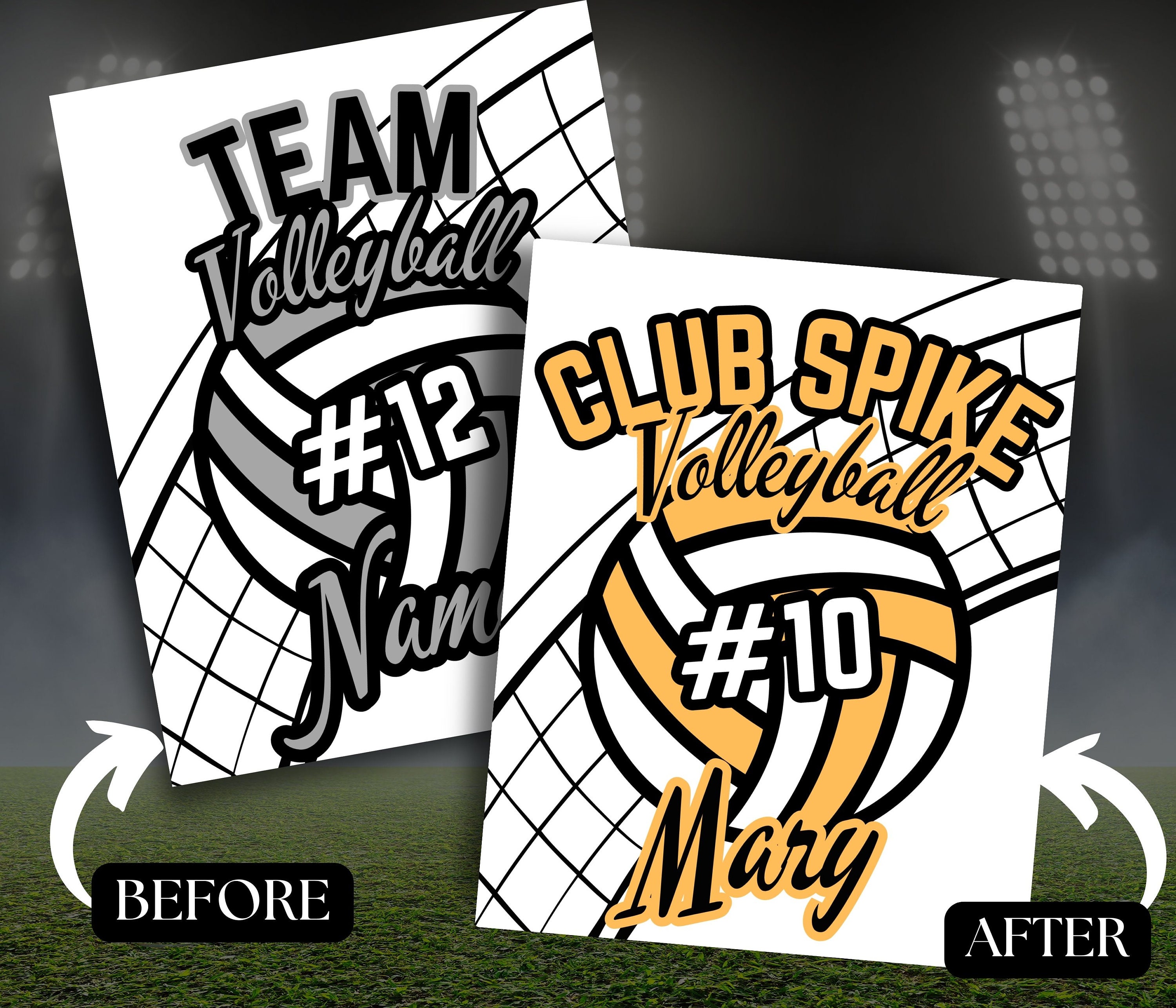 Volleyball Door Sign Canva Template High School Volleyball Tournament ...