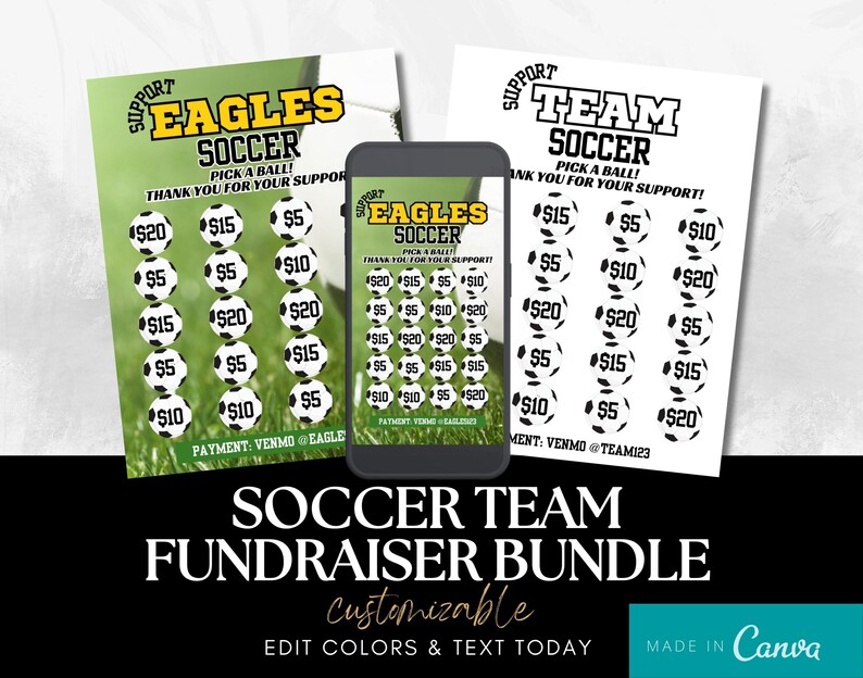 Editable Soccer Team Fundraiser Flyer Template Fill My Soccer Team ...