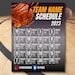 Editable Basketball Schedule Template DIY Canva Basketball Schedule ...