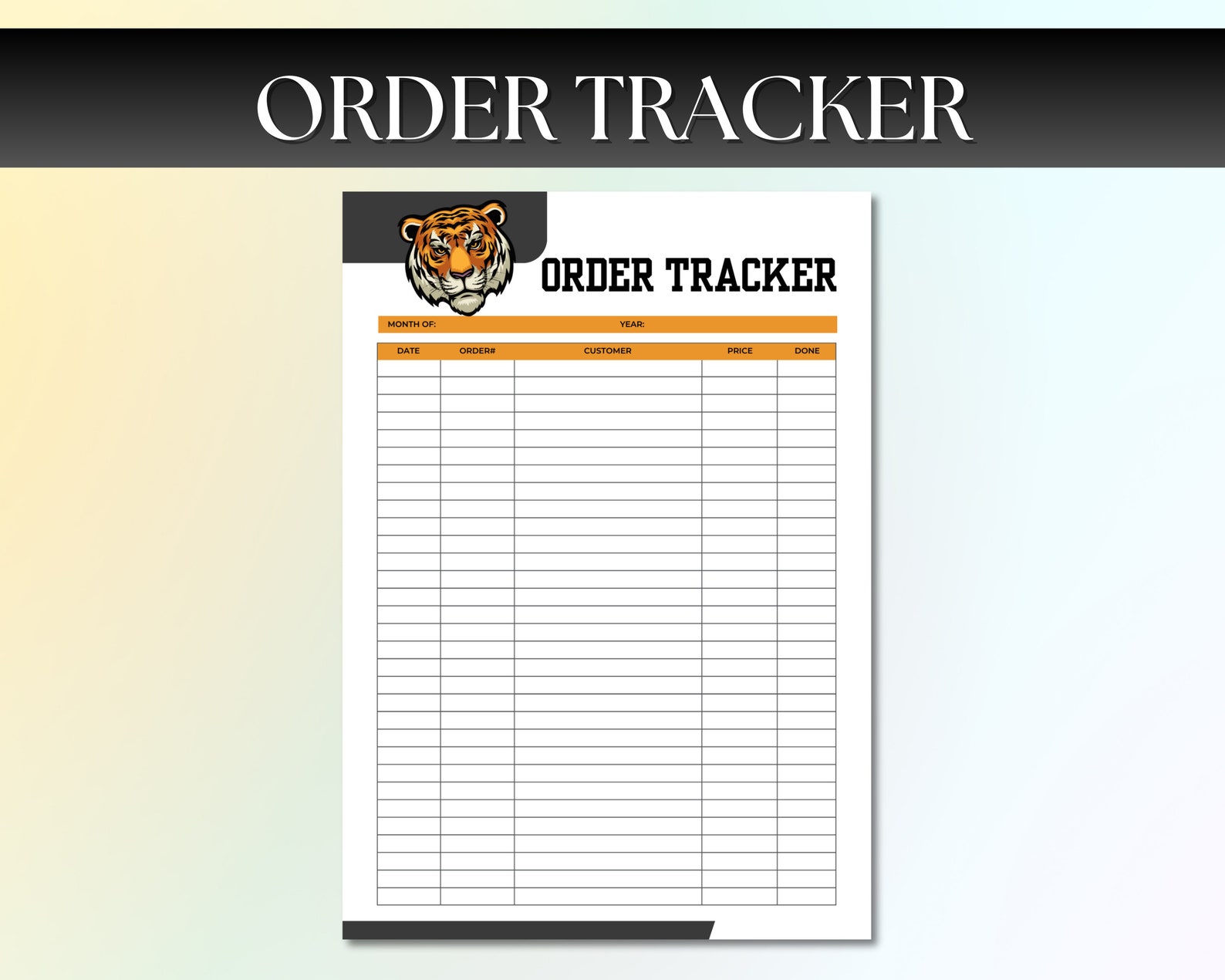 School Spirit Team Editable Order Forms Bundle T-shirt Order - Etsy