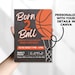 Born 2 Ball Second Birthday Invitation Canva Template Printable ...