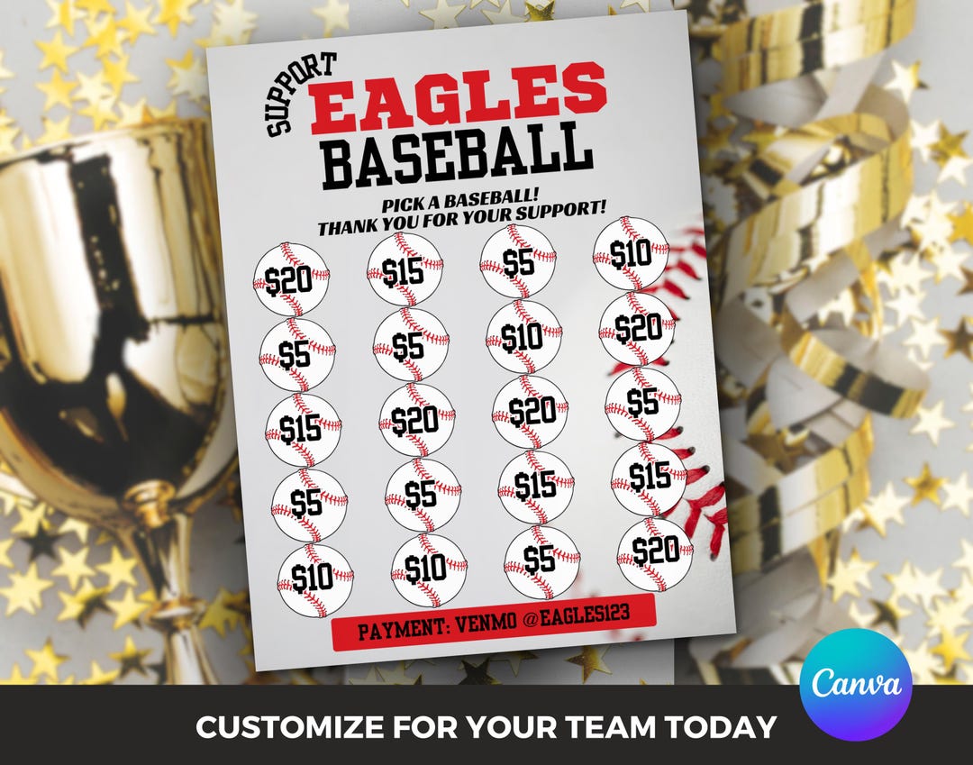 Editable Baseball Team Fundraiser Flyer Template Fill My Baseball Team ...