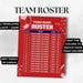 Editable Soccer Team Roster Canva Template Soccer Team Player Roster ...