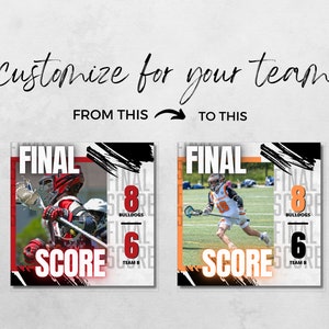 Editable Lacrosse Team Social Media Graphics Template Canva Lacrosse ...