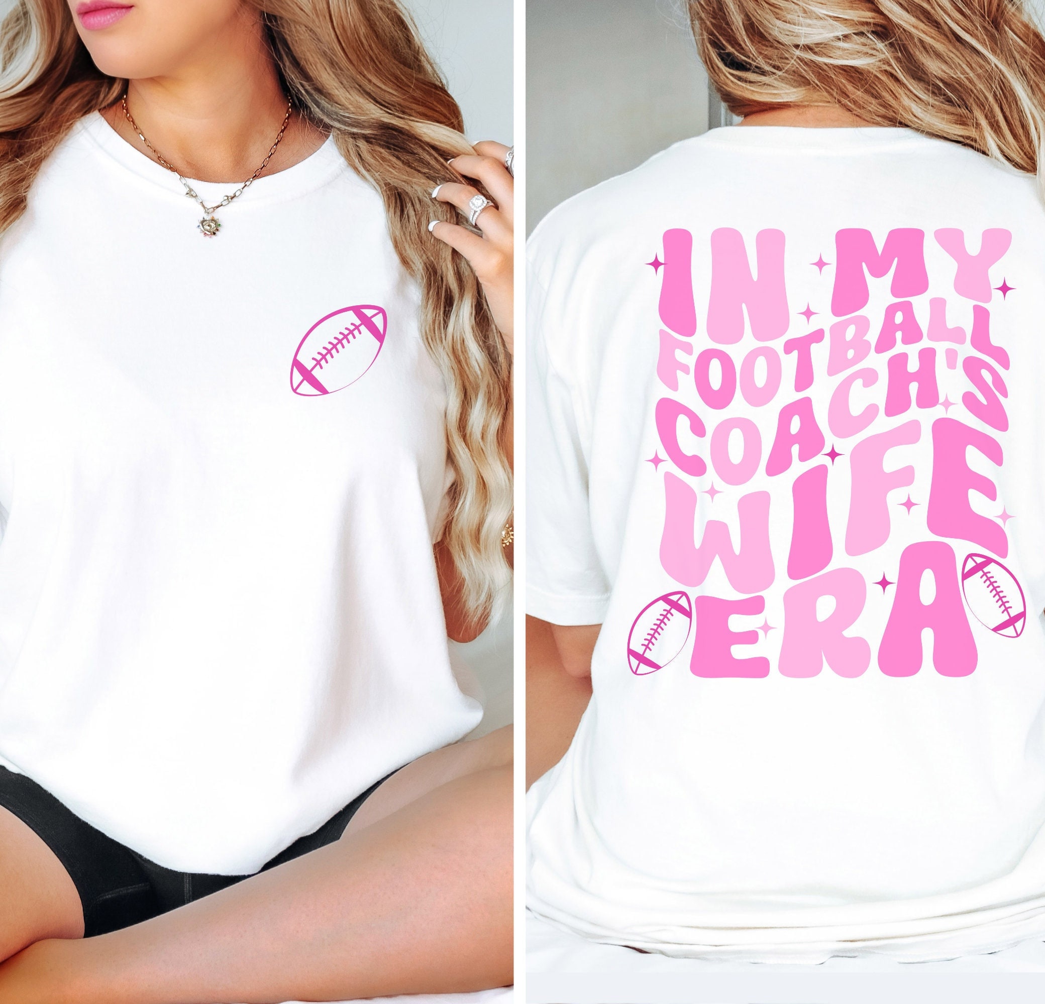 Football Coach's Wife SVG PNG Coaching Era Shirt Design in - Etsy