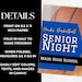 Basketball Senior Night Program Canva Template Senior Game Girls High ...