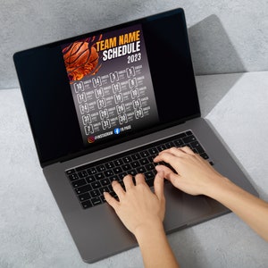 Editable Basketball Schedule Template DIY Canva Basketball Schedule ...