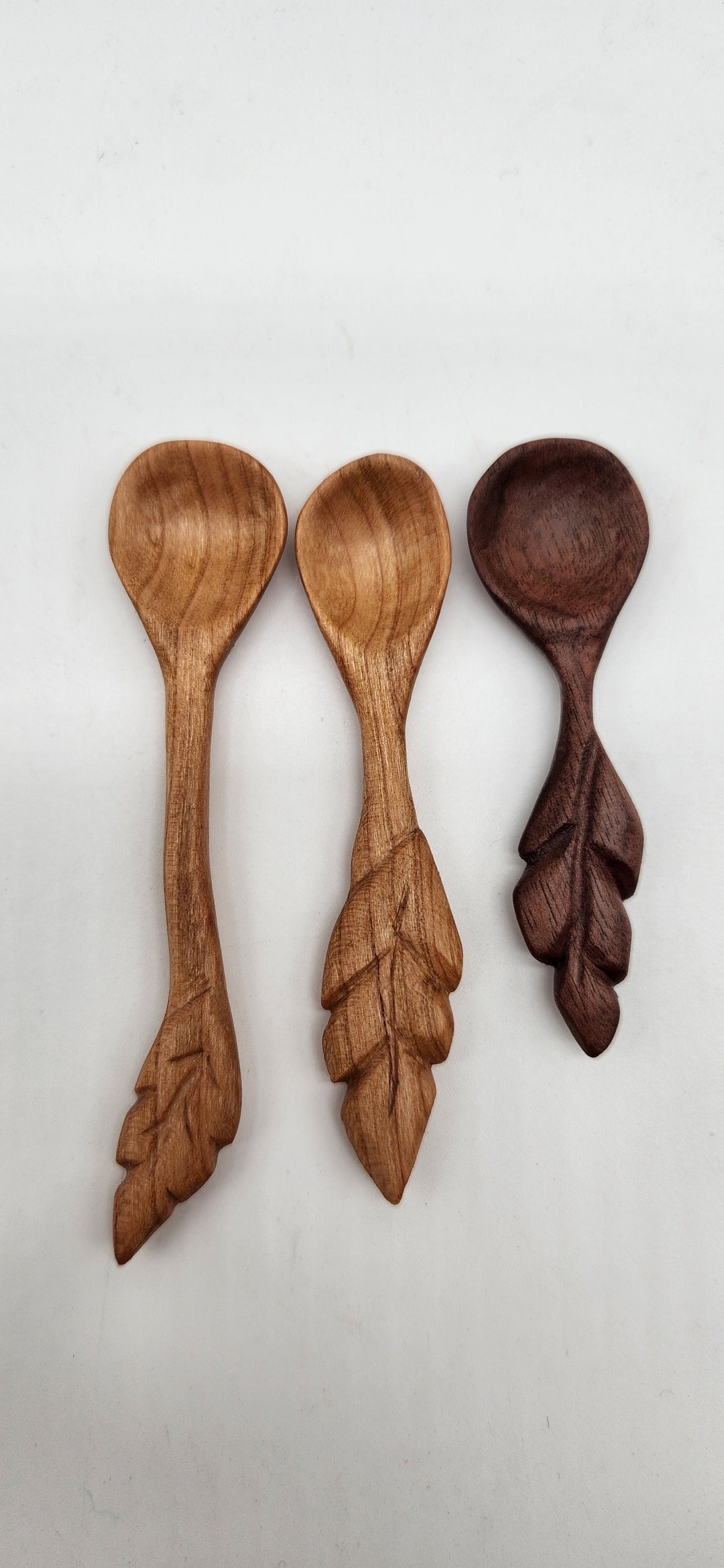 Spice Wooden Spoon Hand Carvedwooden Spoon Salt - Etsy