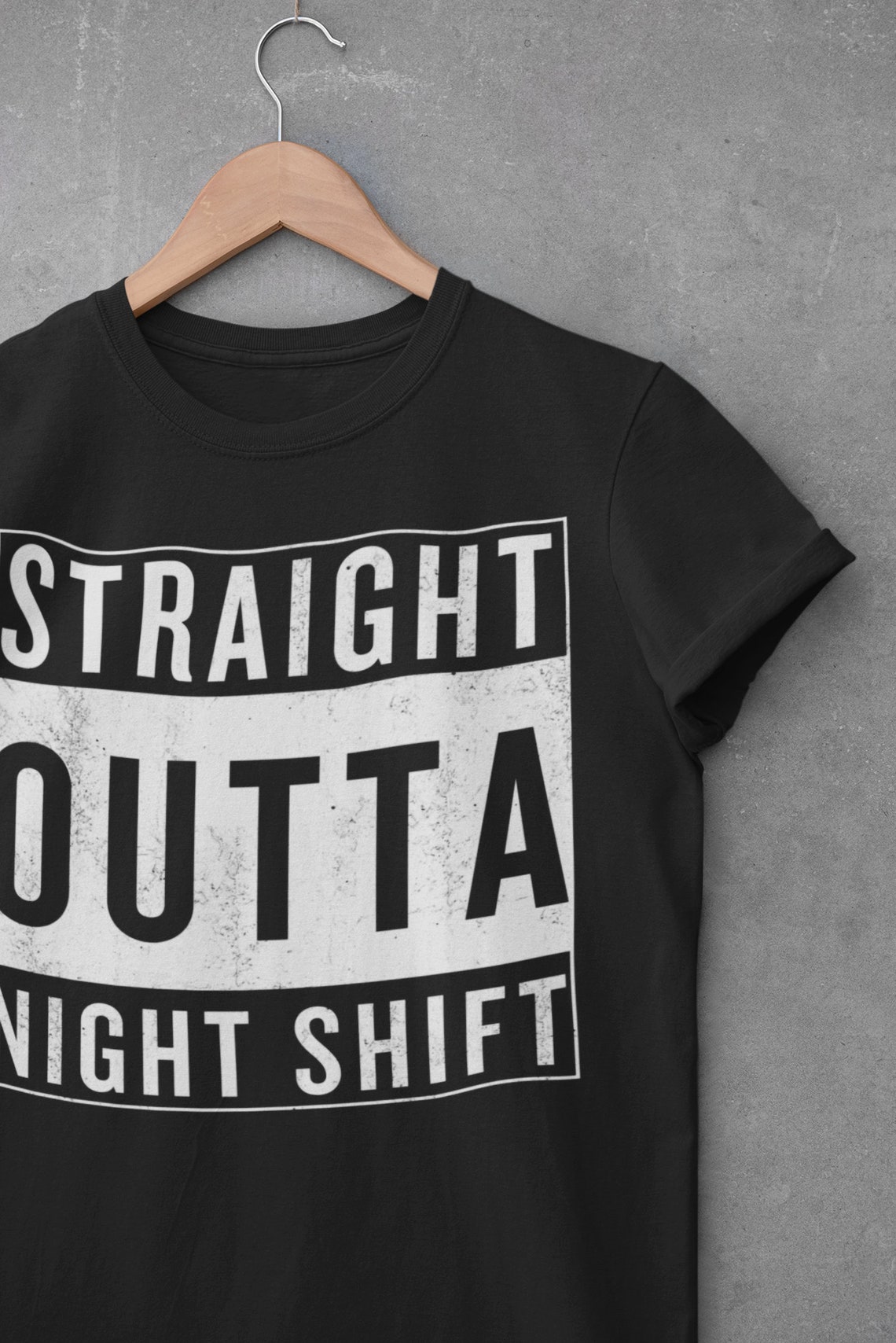 Straight Outta Night Shift - Friends Nurse Shirt - Straight Out of ...