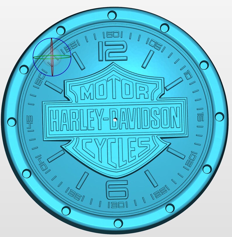 Harley Davidson Clock Digital File - Etsy