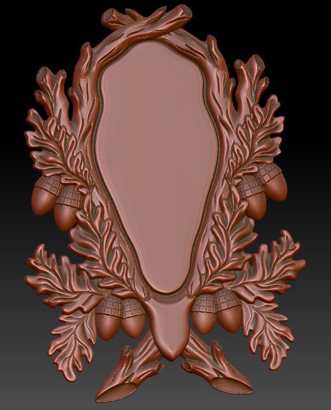 Oak Tree Frame Digital File - Etsy