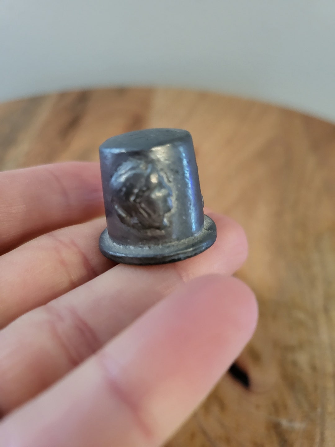 Pewter Roman Thimble - Etsy