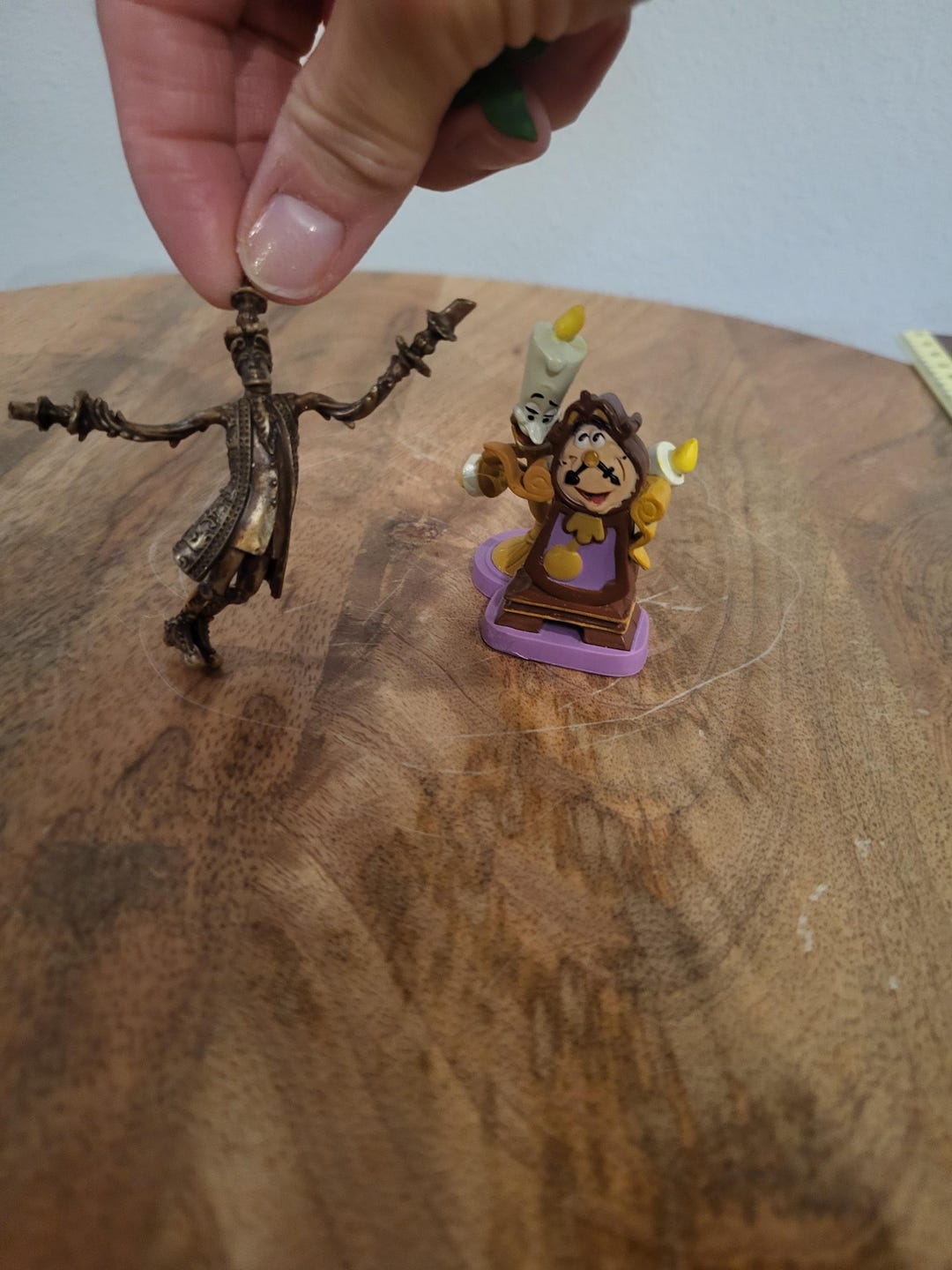 Disney Beauty and the Beast Lumiere/cogsworth Figure Toy X 2 - Etsy