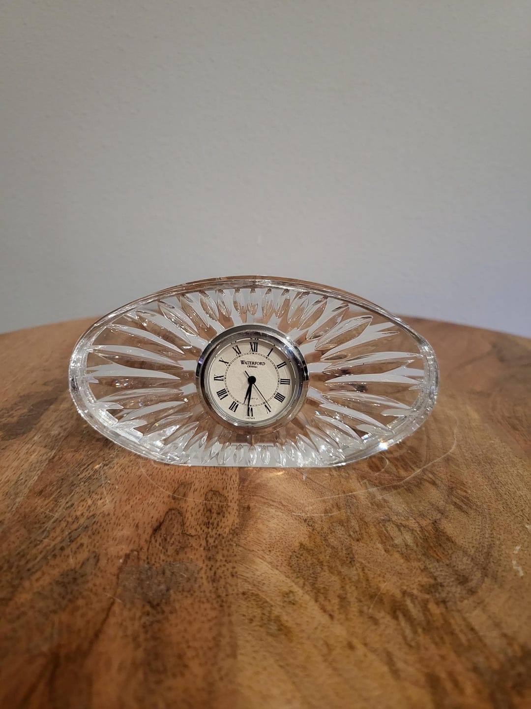 Vintage Waterford Crystal Small Oval Quartz Desk/mantel Glass Clock - Etsy