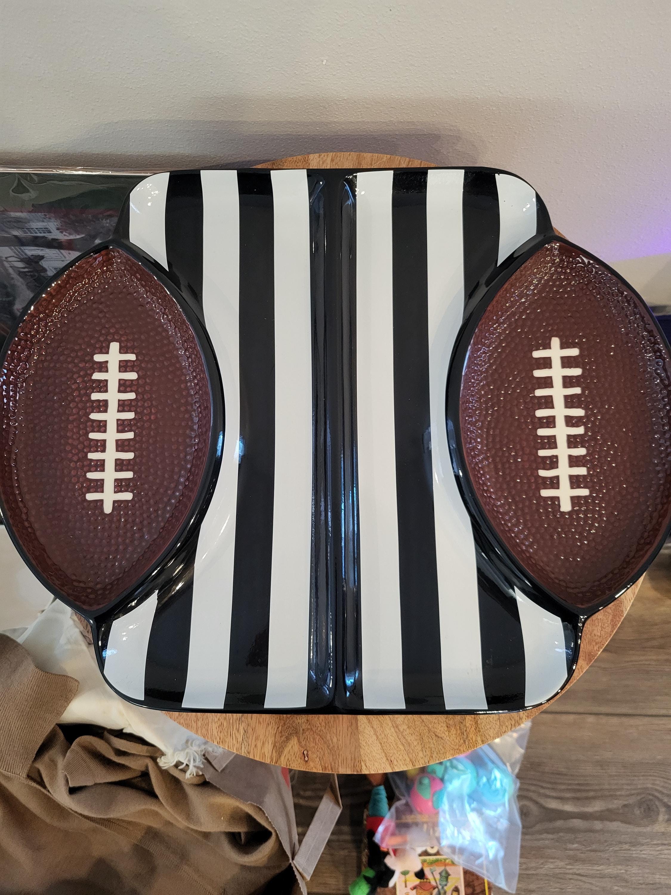 Celebrating Home Stoneware Collection Footbal/referee Porcelain Serving ...