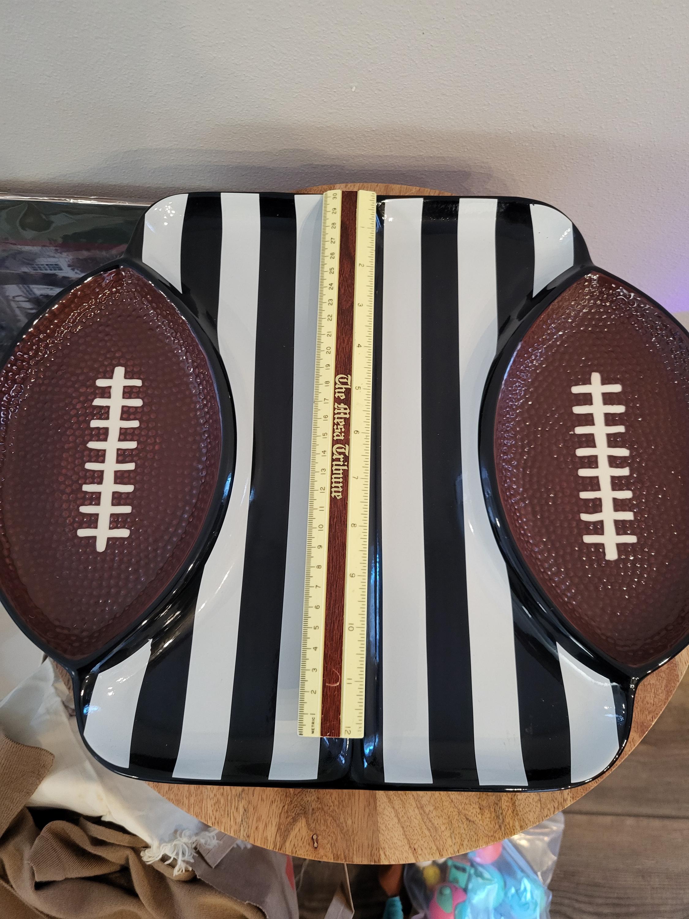 Celebrating Home Stoneware Collection Footbal/referee Porcelain Serving ...