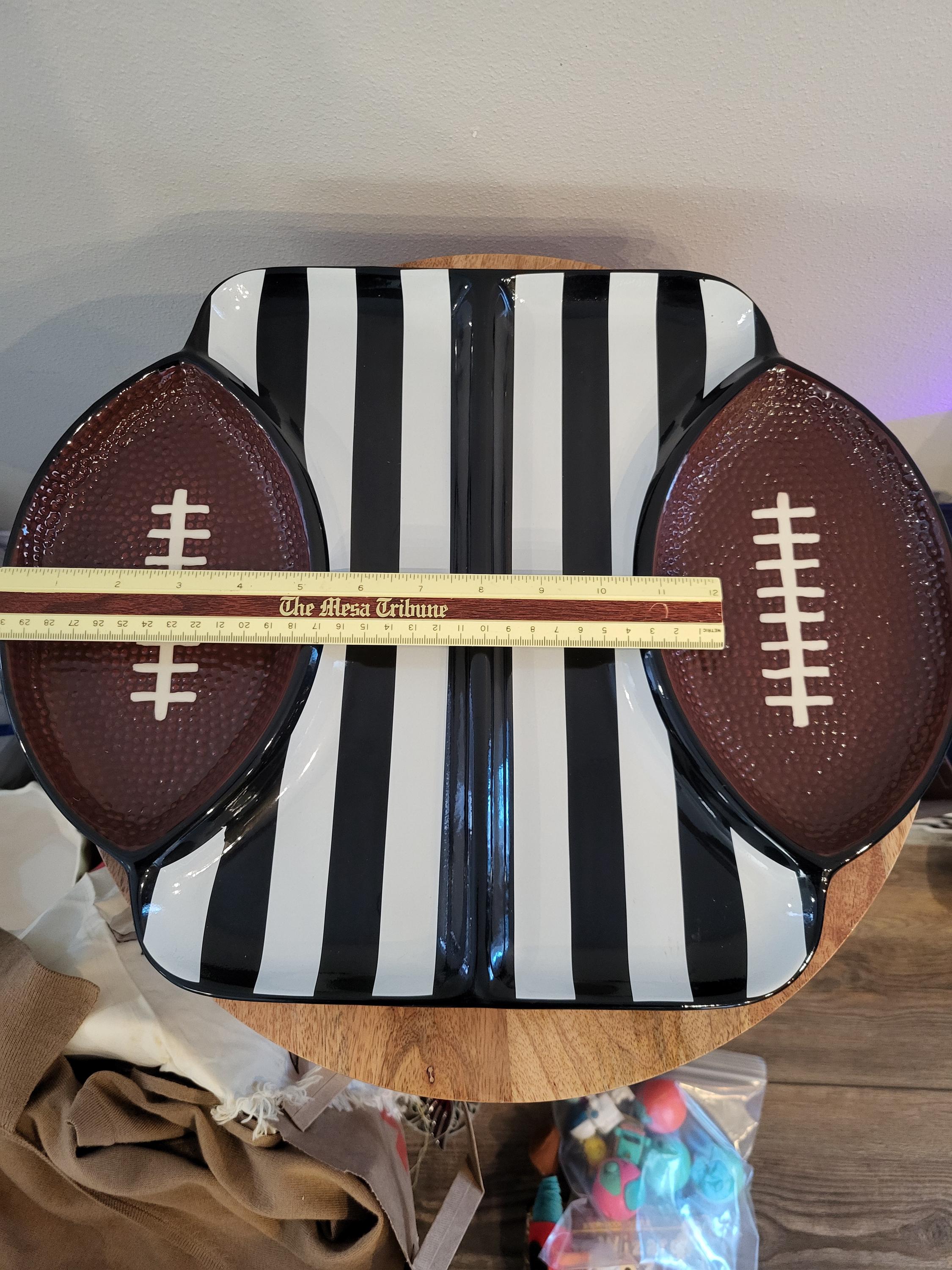 Celebrating Home Stoneware Collection Footbal/referee Porcelain Serving ...