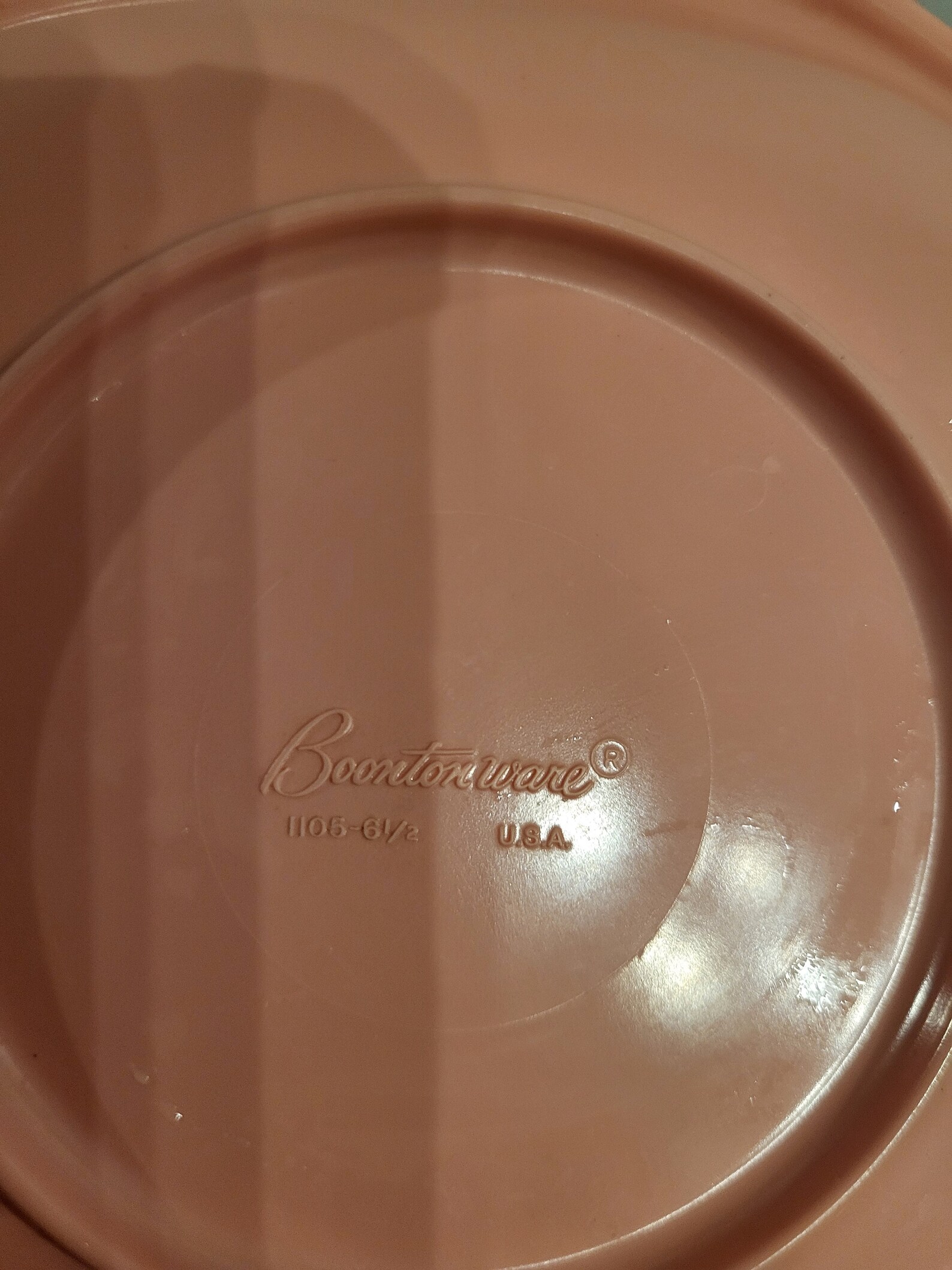 Vintage Boontonware Pink Melmac Melamine Plate - Etsy
