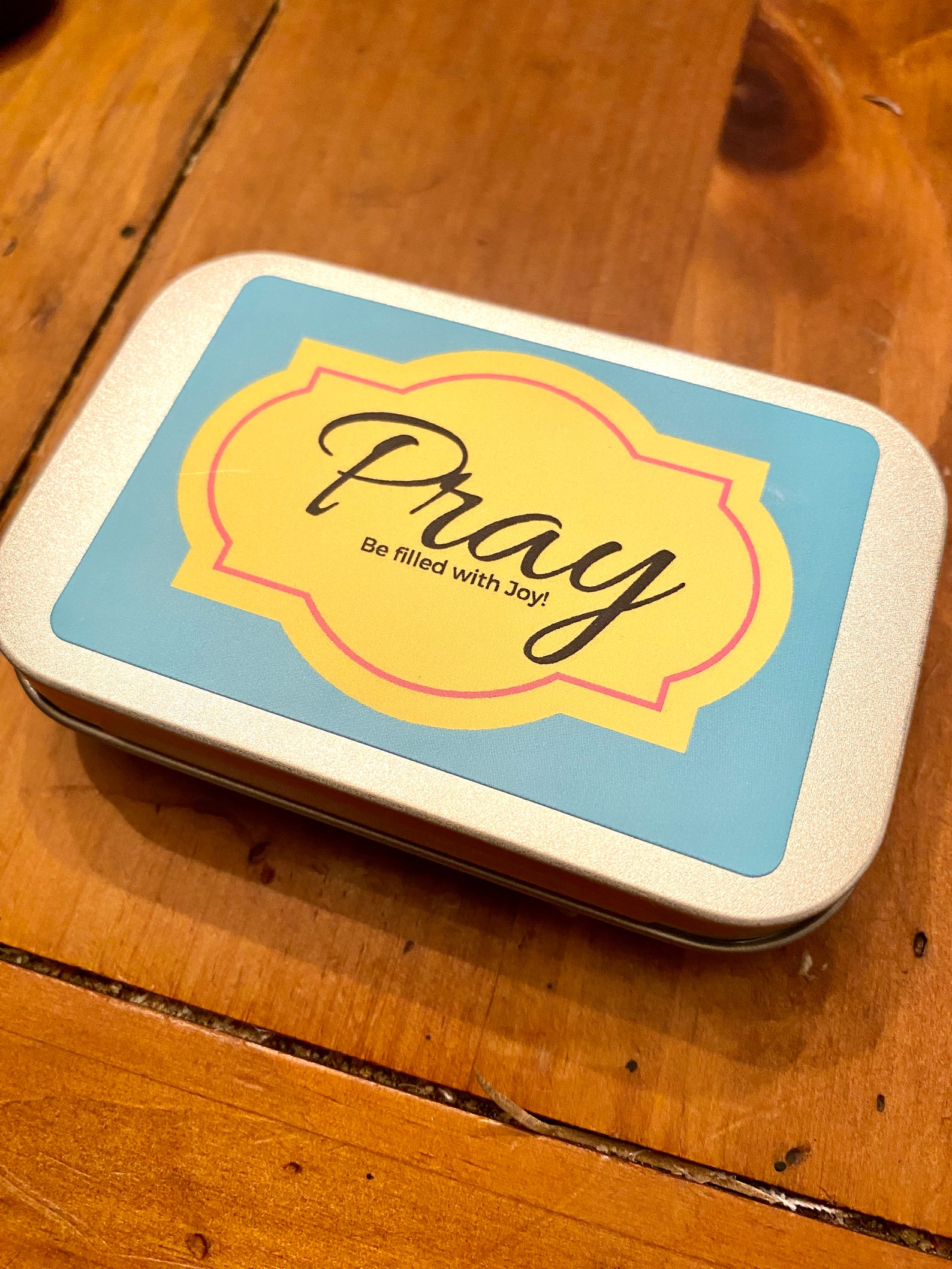 Sensory Prayer Tin, Prayer Box, Prayer Cards, Christian Gifts, Pocket ...