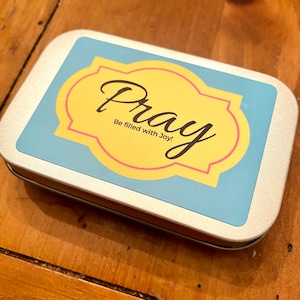 Sensory Prayer Tin, Prayer Box, Prayer Cards, Christian Gifts, Pocket ...