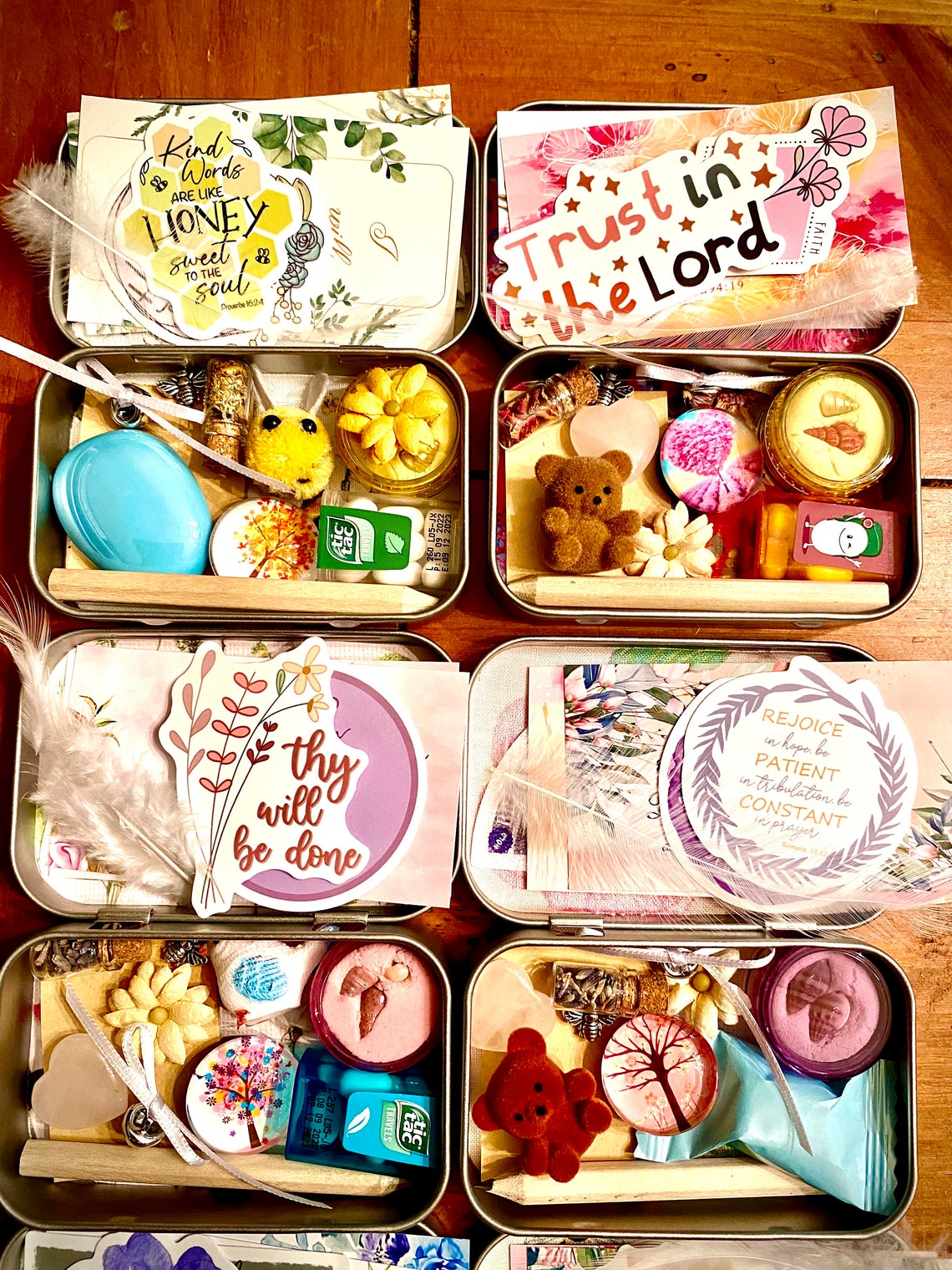 Sensory Prayer Tin, Prayer Box, Prayer Cards, Christian Gifts, Pocket ...