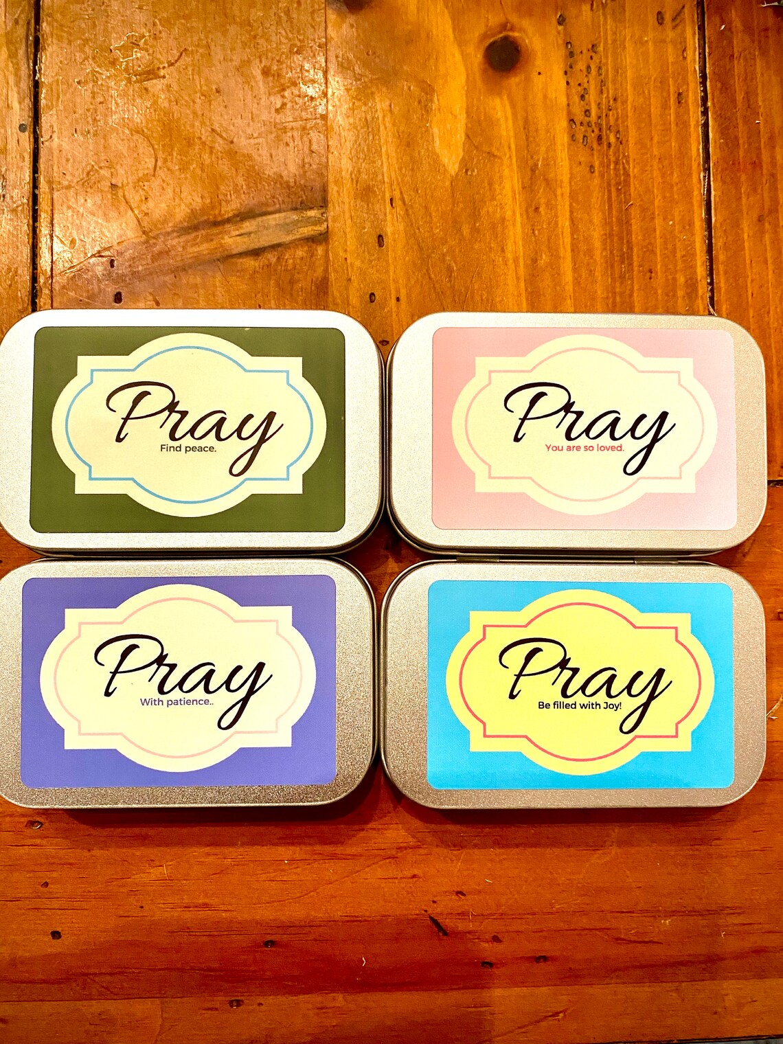 Sensory Prayer Tin, Prayer Box, Prayer Cards, Christian Gifts, Pocket ...