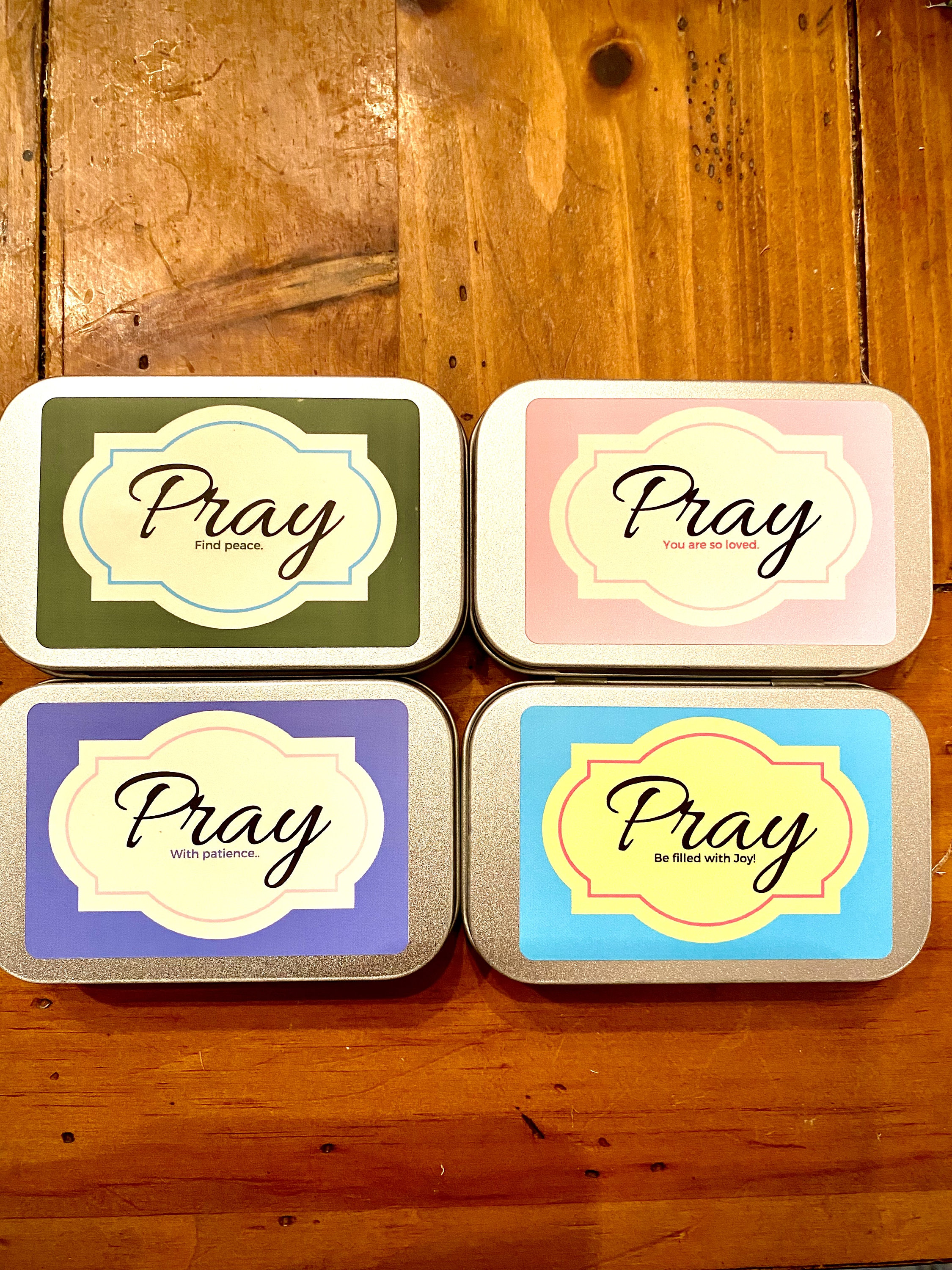 Sensory Prayer Tin, Prayer Box, Prayer Cards, Christian Gifts, Pocket ...