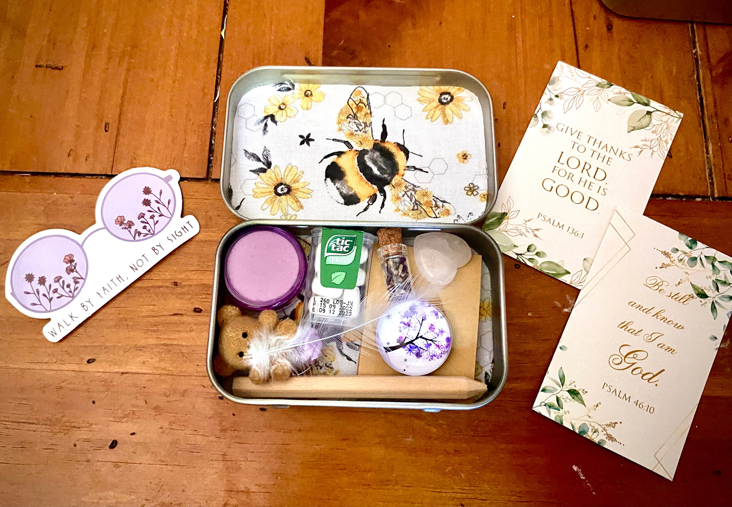 Sensory Prayer Tin, Prayer Box, Prayer Cards, Christian Gifts, Pocket ...