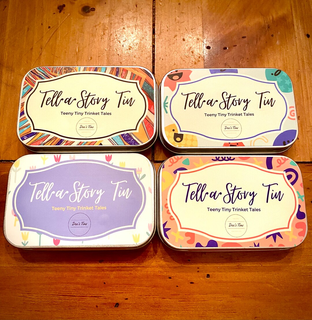 Tell-a-story Tin, Teeny Tiny Treasure Tales - Pull Out a Few Trinkets ...