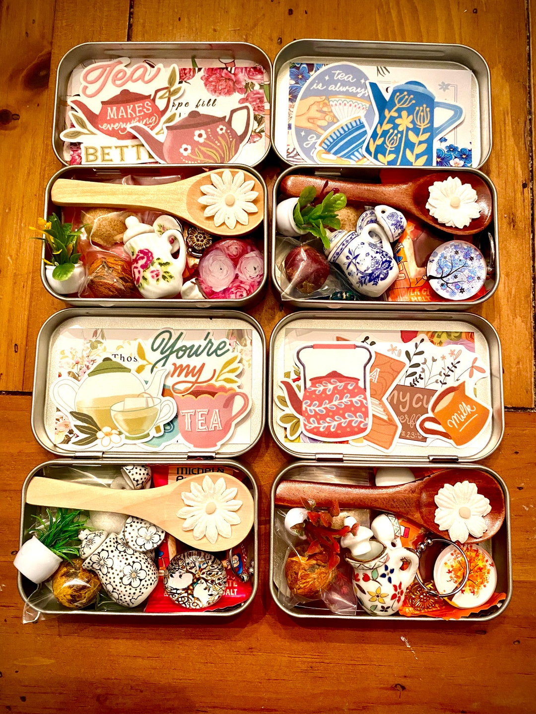 Tea Time Tins - Hand-crafted Hinge-top Tin | Unique Tea Gifts ...