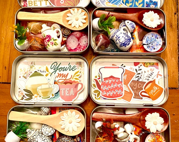 Tea Time Tins - Hand-crafted Hinge-top Tin | Unique Tea Gifts ...