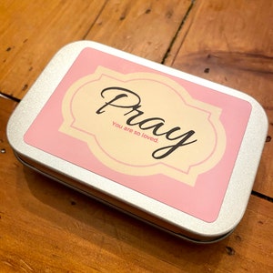 Sensory Prayer Tin, Prayer Box, Prayer Cards, Christian Gifts, Pocket ...