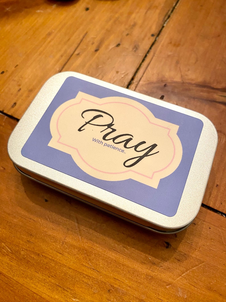 Sensory Prayer Tin, Prayer Box, Prayer Cards, Christian Gifts, Pocket ...