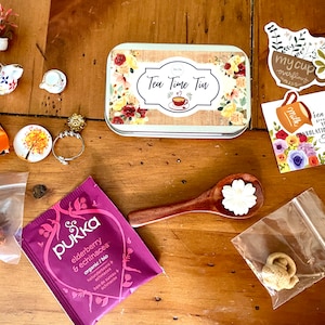 Tea Time Tins - Hand-crafted Hinge-top Tin | Unique Tea Gifts ...