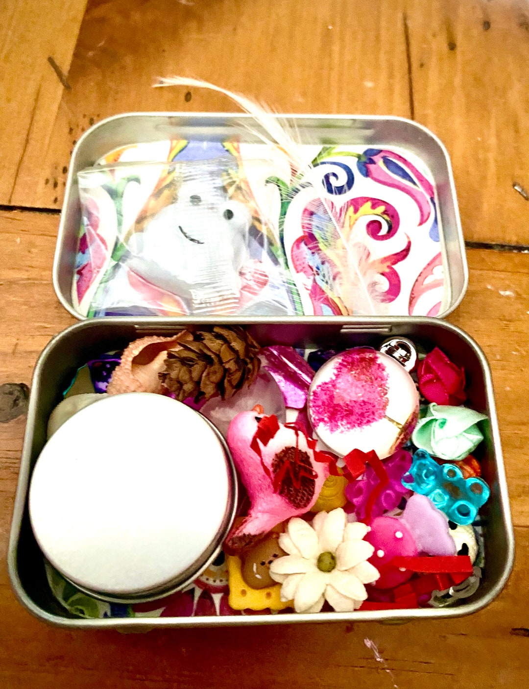 Treasure Tin Stuffed Custom Curated Tin With Trinkets, Suprises and ...