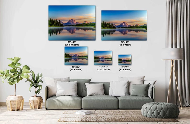 Ox Bow Bend, Mount Moran, Sunkissed Peaks, Grand Teton National Park ...