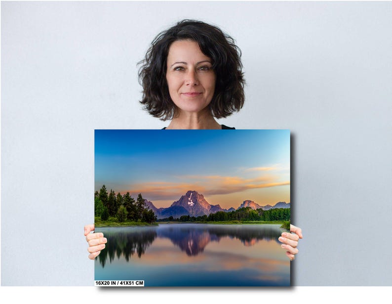 Ox Bow Bend, Mount Moran, Sunkissed Peaks, Grand Teton National Park ...