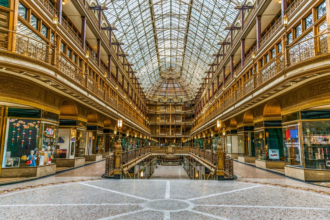 Historic Cleveland Arcade First Indoor Mall, Prints, Canvas, Acrylic ...